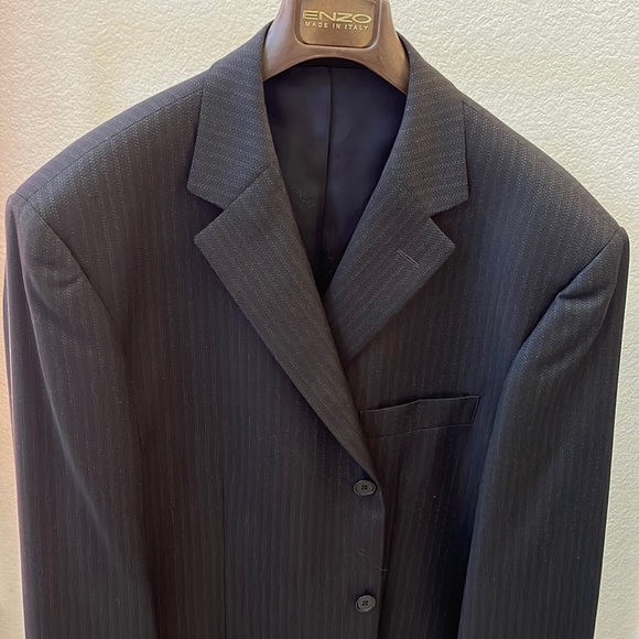 ENZO Collection | Suits & Blazers | Enzo Collection Super 5s Wool Mens ...